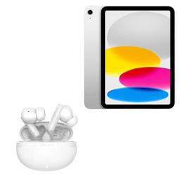 Apple iPad (11") 128GB silber + 4smarts Wireless Headset SkyBuds Pro ANC wei&szlig;