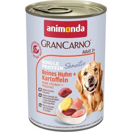 animonda GranCarno Sensitiv Huhn und Kartoffel Hunde-Nassfutter getreidefrei 24x400g