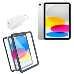 Apple iPad (11") 128GB silber + 4Smarts Active Pro Rugged Case + 4smarts Ladeger&auml;t 45W wei&szlig;