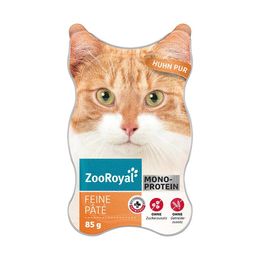 ZooRoyal Feine P&acirc;t&eacute; Huhn Pur Katzen-Nassfutter getreidefrei 18x85g