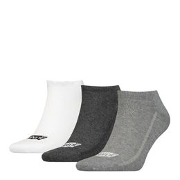 Levi's Kurzsocken LEVI'S, Herren, Gr. 35-38, schwarz-wei&szlig; (grau combo), Obermaterial: 73% Baumwolle, 22% Polyester, 3% Elasthan, 2% Polyamid, Socken