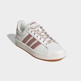Sneaker adidas Sportswear "GRAND COURT 3.0", Damen, Gr. 42, core wei&szlig;, warm clay, crystal linen, Synthetik, Textil, Schuhe Sneaker