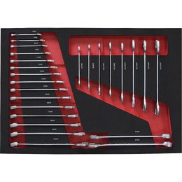 Werkzeug-Shadowboards, Ring-/ Gabelschl&uuml;ssel-Satz, f&uuml;r BxT 570 x 410 mm, 25-teilig kaiserkraft