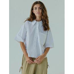 Blusentop NORR "NORR Shirt Fraser", Damen, Gr. 40, wei&szlig;, Obermaterial: 100% Baumwolle, Blusen Blusentop