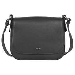 JOOP! Schultertasche JOOP "sofisticato 1.0 esmera shoulderbag shf", Damen, Gr. B/H/T: 22cm x 17cm x 6cm, schwarz, Rindsleder, Taschen Schultertasche, aus Rindsleder, mit verstellbarem Schulterriemen, Querformat