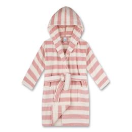 Bademantel Sanetta "Bademantel" Gr. 176, pink (rosa, wei&szlig;), 176, Obermaterial: 90% Baumwolle CO. 10% Polyester PES., Hausm&auml;ntel, Bademantel