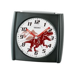Quarzwecker Seiko, schwarz, Wecker, Wecker, Beleuchtung, Geschenkidee, Kinderzimmer, durchlaufende Sekunde