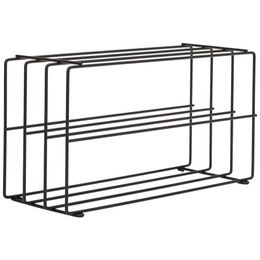 Mid.you Schuhregal, Schwarz, Metall, 73x40x28.5 cm, erweiterbar, Garderobe, Schuhaufbewahrung, Schuhregale