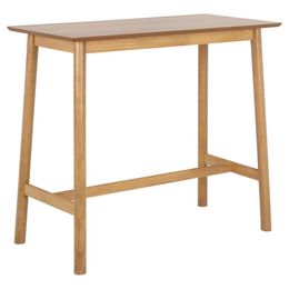 P & B Bartisch, Natur, Holz, Eiche, Kautschukholz, furniert, massiv, rechteckig, rund, 120x105x60 cm, FSC Mix, Esszimmer, Tische, Stehtische
