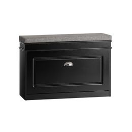 sobuy SCHUHBANK Schwarz
