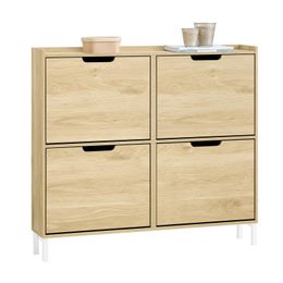sobuy SCHUHSCHRANK Natur