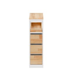 sobuy BADUNTERSCHRANK mit 3 Schubladen Wei&szlig; 65x23x82cm Minimalistisch