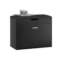 sobuy SCHUHBANK Schwarz