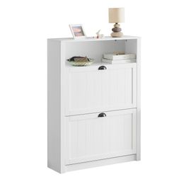 sobuy SCHUHSCHRANK Wei&szlig;