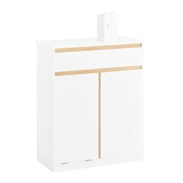 sobuy W&Auml;SCHESCHRANK Wei&szlig;
