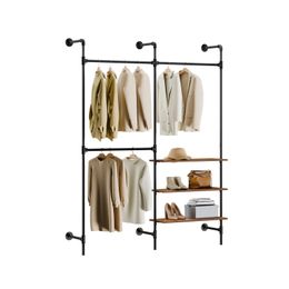 sobuy KLEIDERST&Auml;NDER Industrial Schwarz