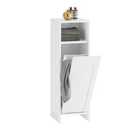 sobuy W&Auml;SCHESCHRANK Wei&szlig;
