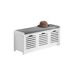 sobuy SCHUHBANK Wei&szlig;
