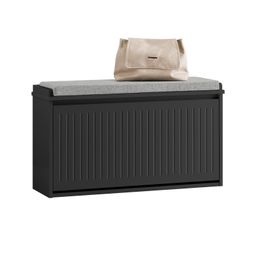 sobuy SCHUHBANK Schwarz