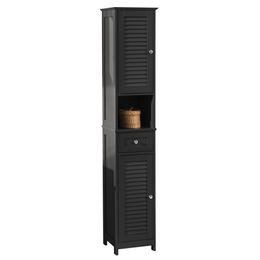 sobuy HOCHSCHRANK Dunkelgrau