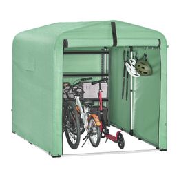 sobuy FAHRRADGARAGE Gr&uuml;n, 159x165x219cm
