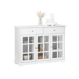 sobuy VITRINE Wei&szlig;