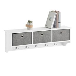 sobuy WANDGARDEROBE Wei&szlig;