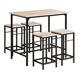 sobuy BARTISCH + 4 x BARHOCKER