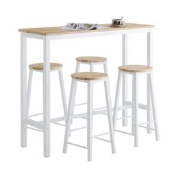 sobuy BARTISCH + 4 x BARHOCKER
