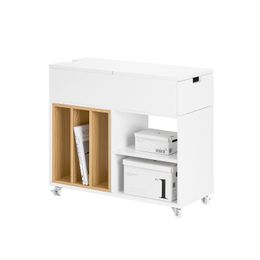 sobuy DRUCKERTISCH Wei&szlig;