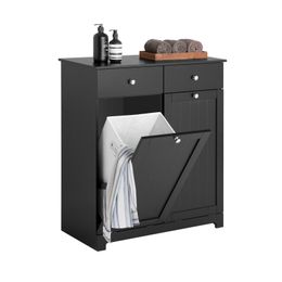 sobuy W&Auml;SCHESCHRANK Schwarz