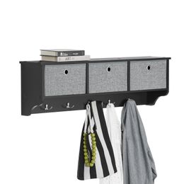 sobuy WANDGARDEROBE Schwarz