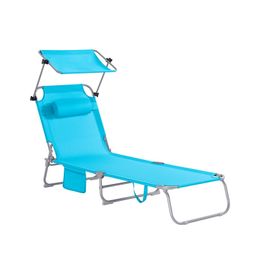 sobuy SONNENLIEGE Blau