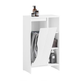 sobuy W&Auml;SCHESCHRANK Wei&szlig;