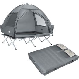 sobuy CAMPINGBETT mit Zelt und aufblasbarer Matratze OGS32-II-L-HG-TP