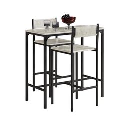 sobuy BARTISCH + 2 x BARST&Uuml;HLE