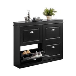 sobuy SCHUHSCHRANK Schwarz