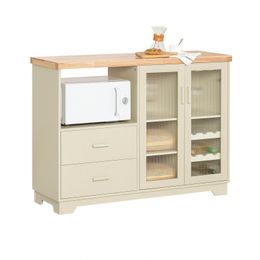 sobuy K&Uuml;CHENSCHRANK Beige