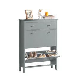 sobuy SCHUHSCHRANK Grau