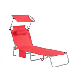 sobuy SONNENLIEGE Rot