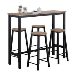 sobuy BARTISCH + 4 x BARHOCKER