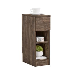 sobuy NACHTTISCH schmal, 20x35x60 cm, Braun