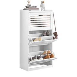 sobuy SCHUHSCHRANK Wei&szlig;