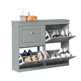 sobuy SCHUHSCHRANK Grau