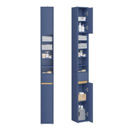 sobuy HOCHSCHRANK schmal Blau