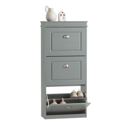 sobuy SCHUHSCHRANK Grau