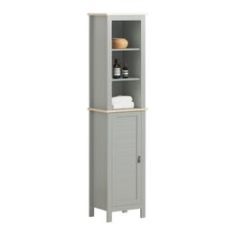 sobuy HOCHSCHRANK Hellgrau