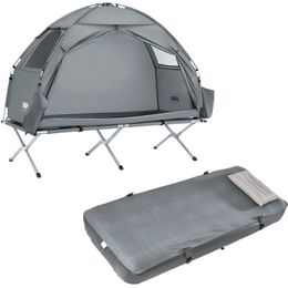 sobuy CAMPINGBETT mit Zelt und aufblasbarer Matratze OGS32-II-HG-TP