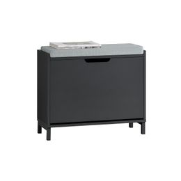 sobuy SCHUHBANK Schwarz