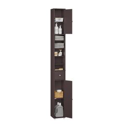 sobuy HOCHSCHRANK Braun